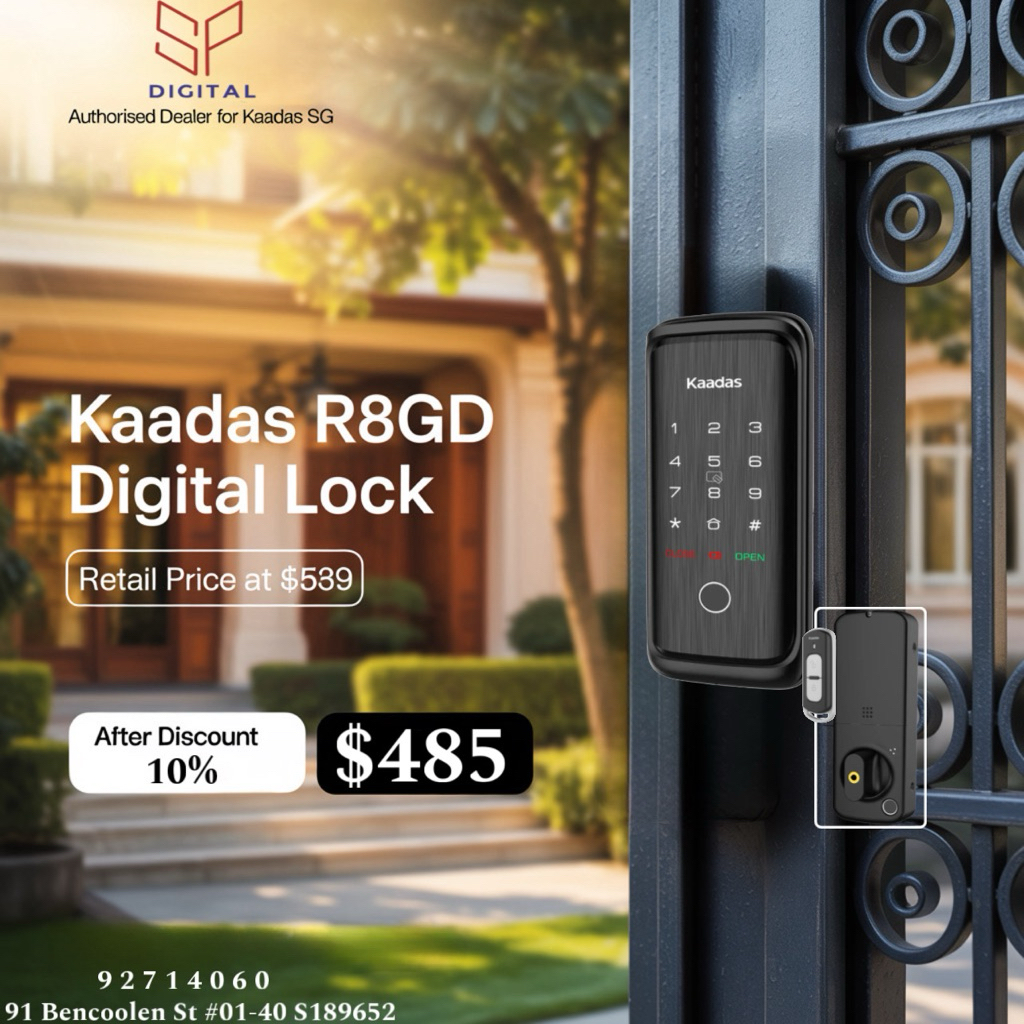 [Local seller🇸🇬] Kaadas Gate digital lock R8GD with dual fingerprint ...