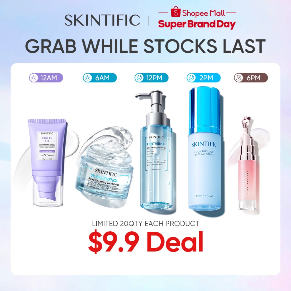 SKINTIFIC 6.3 Super Brand Day Exclusive $9.90 Deals (Grab while stocks ...