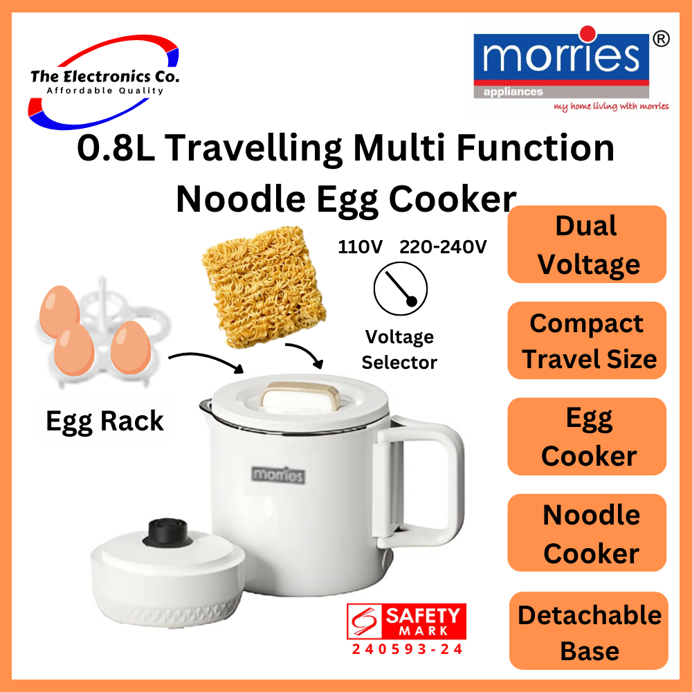 Morries Multi Function Cooker 0.8L Dual Voltage (Suitable as Travel ...