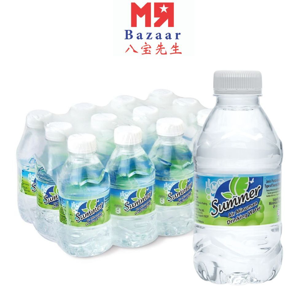 Summer Water Pure Drinking 250ml x 12 Bottles Mr Bazaar | Shopee Singapore