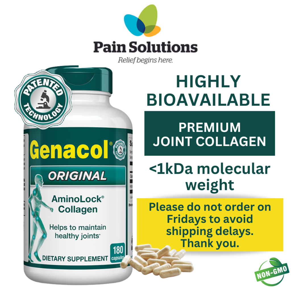 Genacol Original 180 caps - Maintains Body Supply of Essential Collagen ...