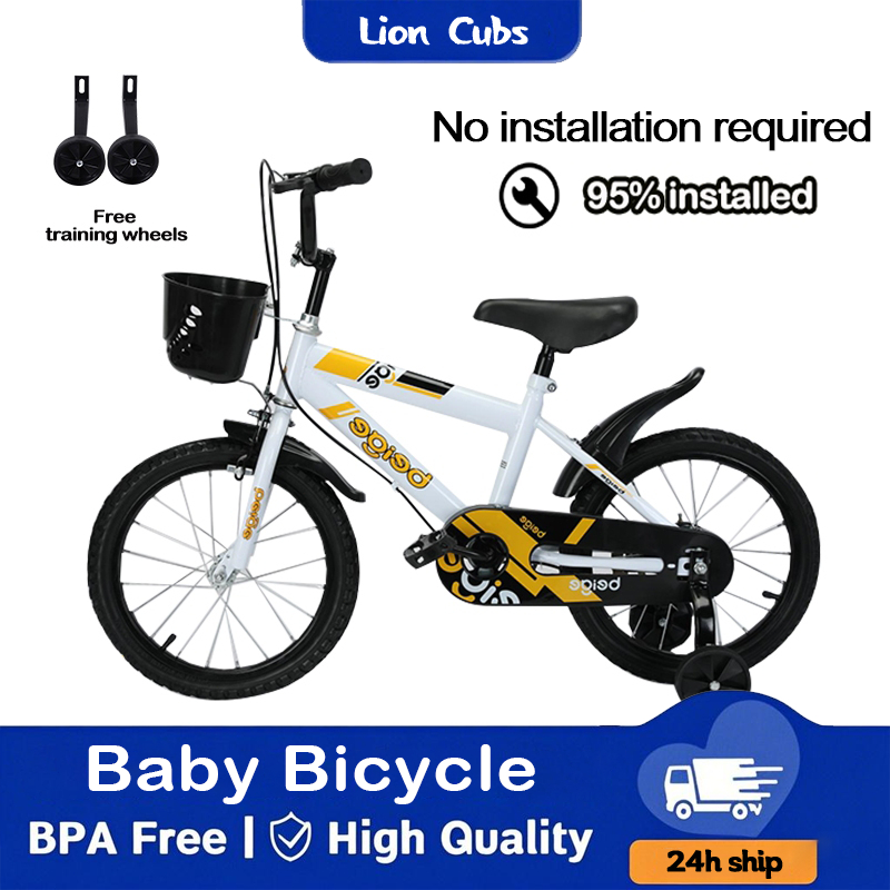 Kids Bicycle Easy To Install 12 Inch & 16 Inch Children's Bike With ...