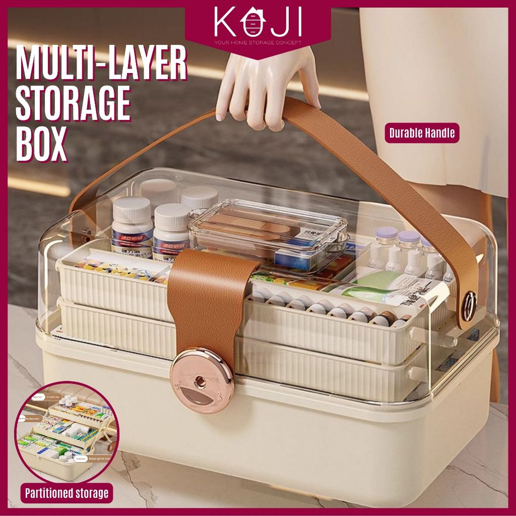 Large Capacity Expandable Acrylic Storage Box Multi-Layer Dustproof ...