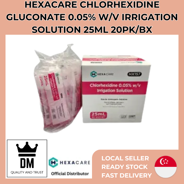 【SG Ready Stock】Hexacare Chlorhexidine Gluconate 0.05% w/v Irrigation ...