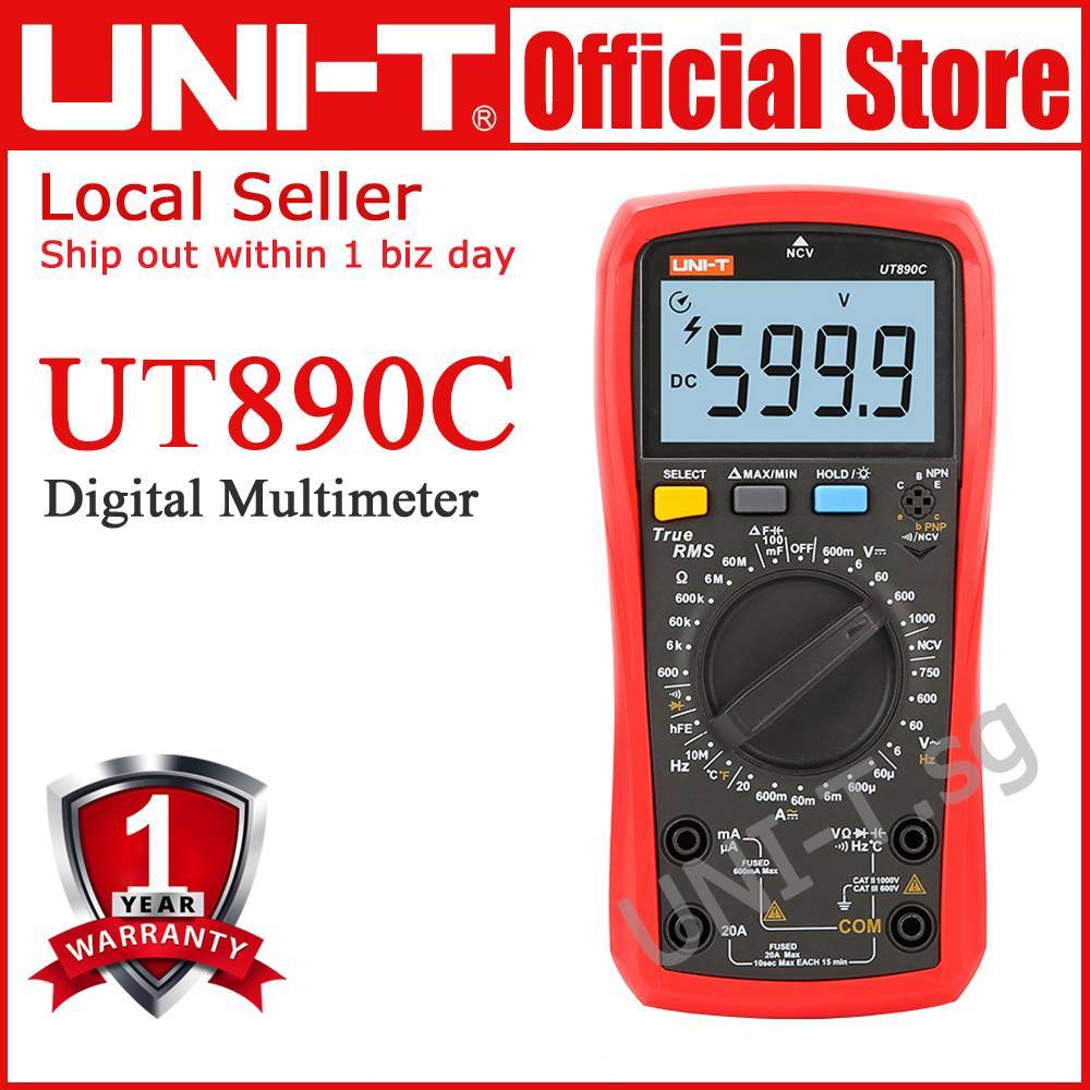Uni-T UT890C UT890D+ Digital Multimeter | Shopee Singapore