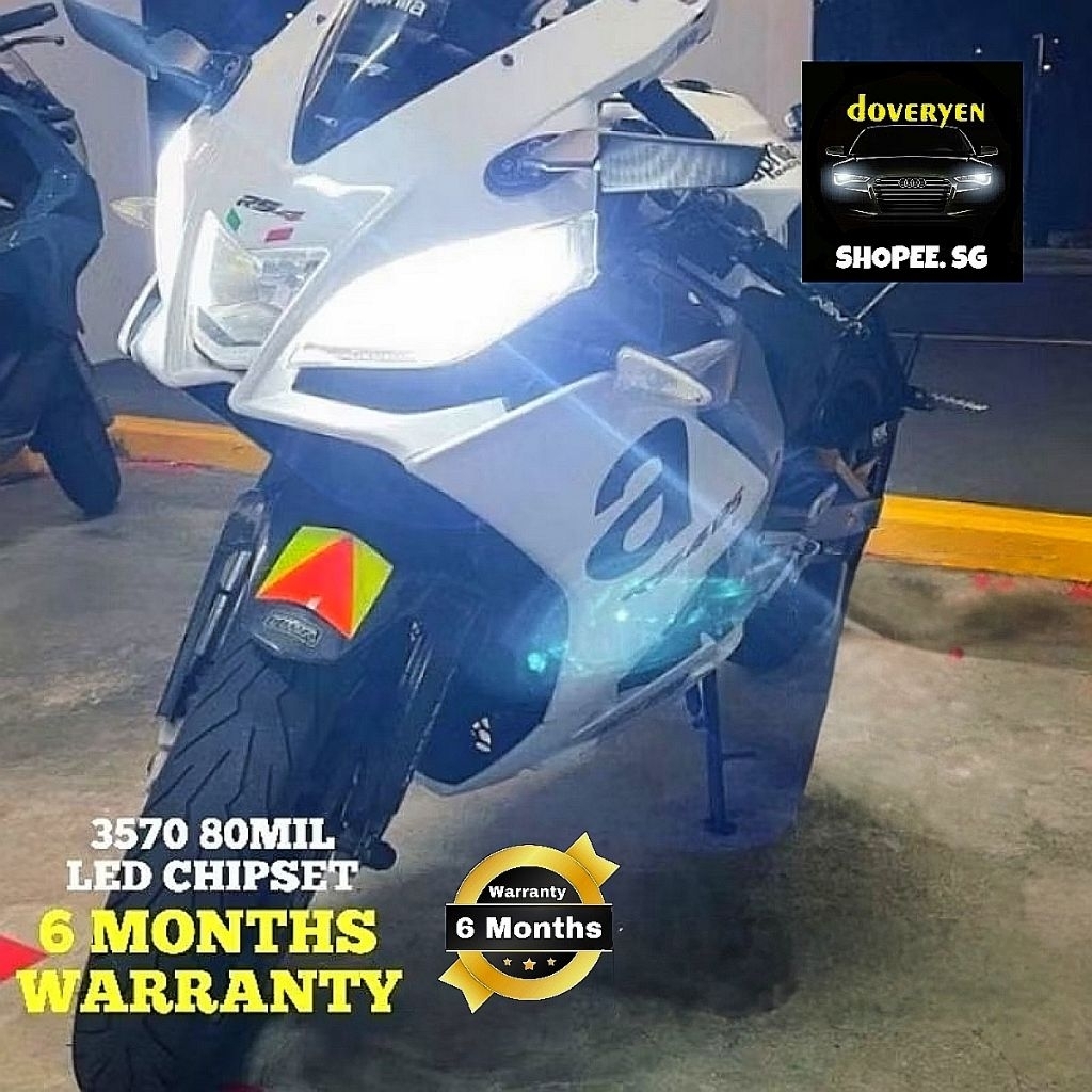 Aprilia Rs4 Rs125 - Ultra Bright💡6500k White LED Headlight Bulb - H1 H4 ...