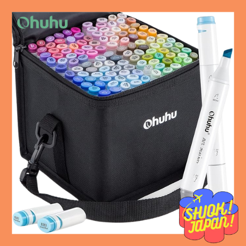 【DIRECT FROM JAPAN】Ohuhu Marker Pens 120 Colors, 121 Pens Total – Dual ...