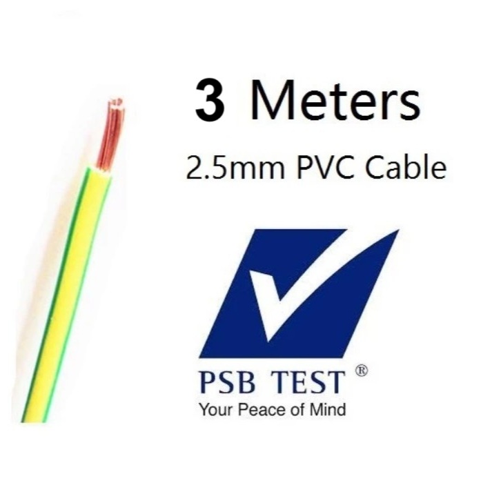 Singapore Brand 2.5mm PVC Electrical Cable Wire Power Cable Wiring 2.5 mm PSB Approved TML ...