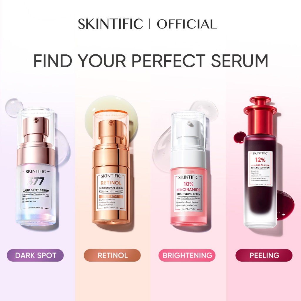 SKINTIFIC Serum Series 377 Dark Spot /Retinol/Brightening/Whitening ...