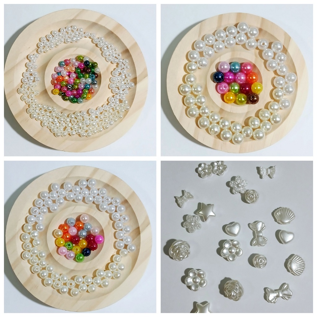 Acrylic bead artificial pearl bead color pearl beads jewellery jewelry ...