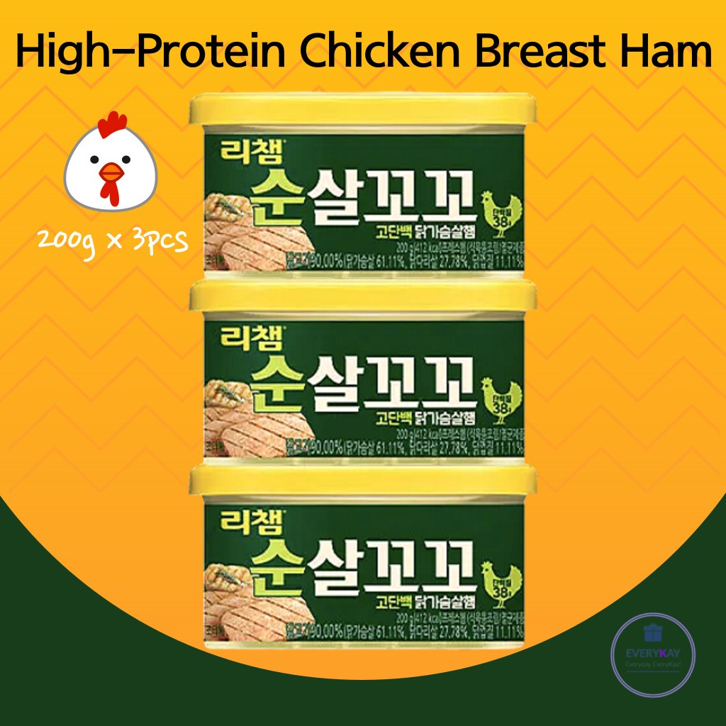[DONGWON] Richam Korean High-Protein Chicken Breast Ham 200g x 3pcs ...