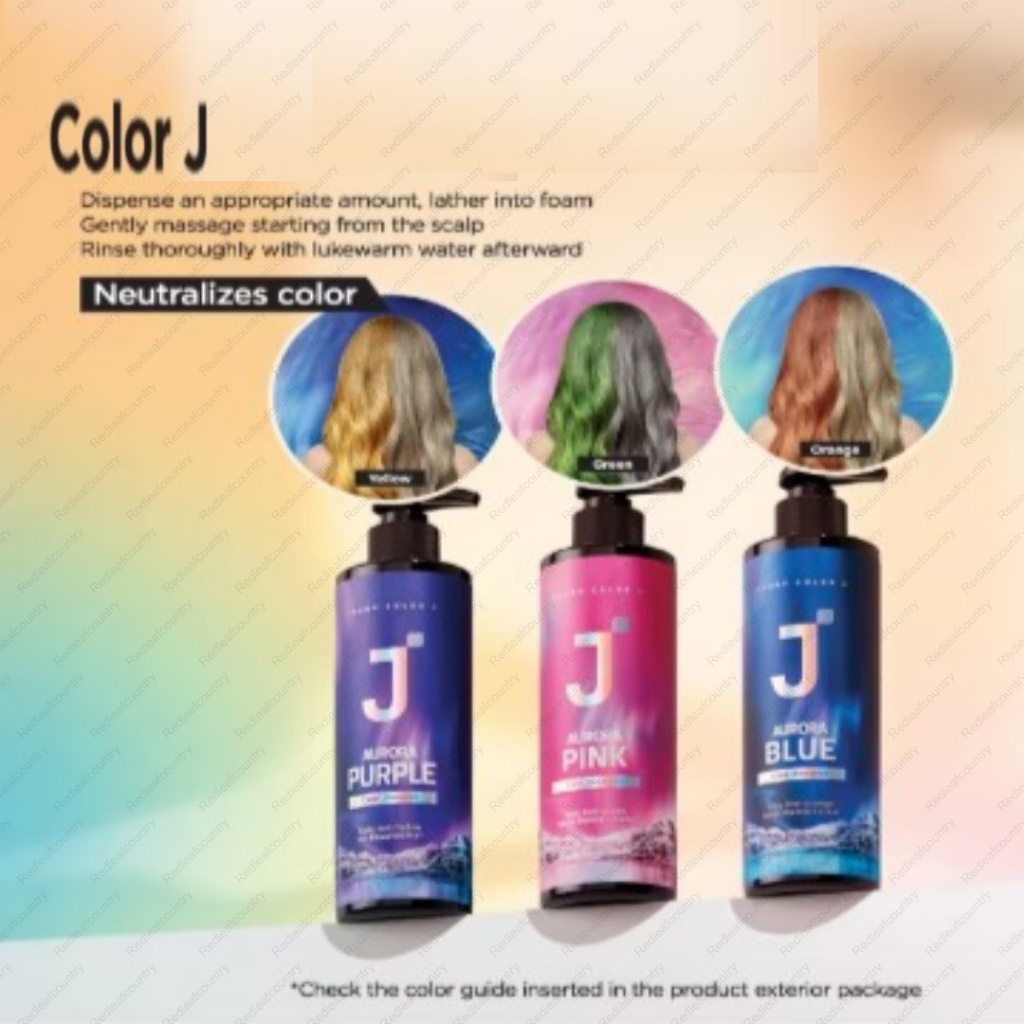 JSOOP Color J Aurora Color-Correcting Shampoo 380ml, Blue / Pink ...