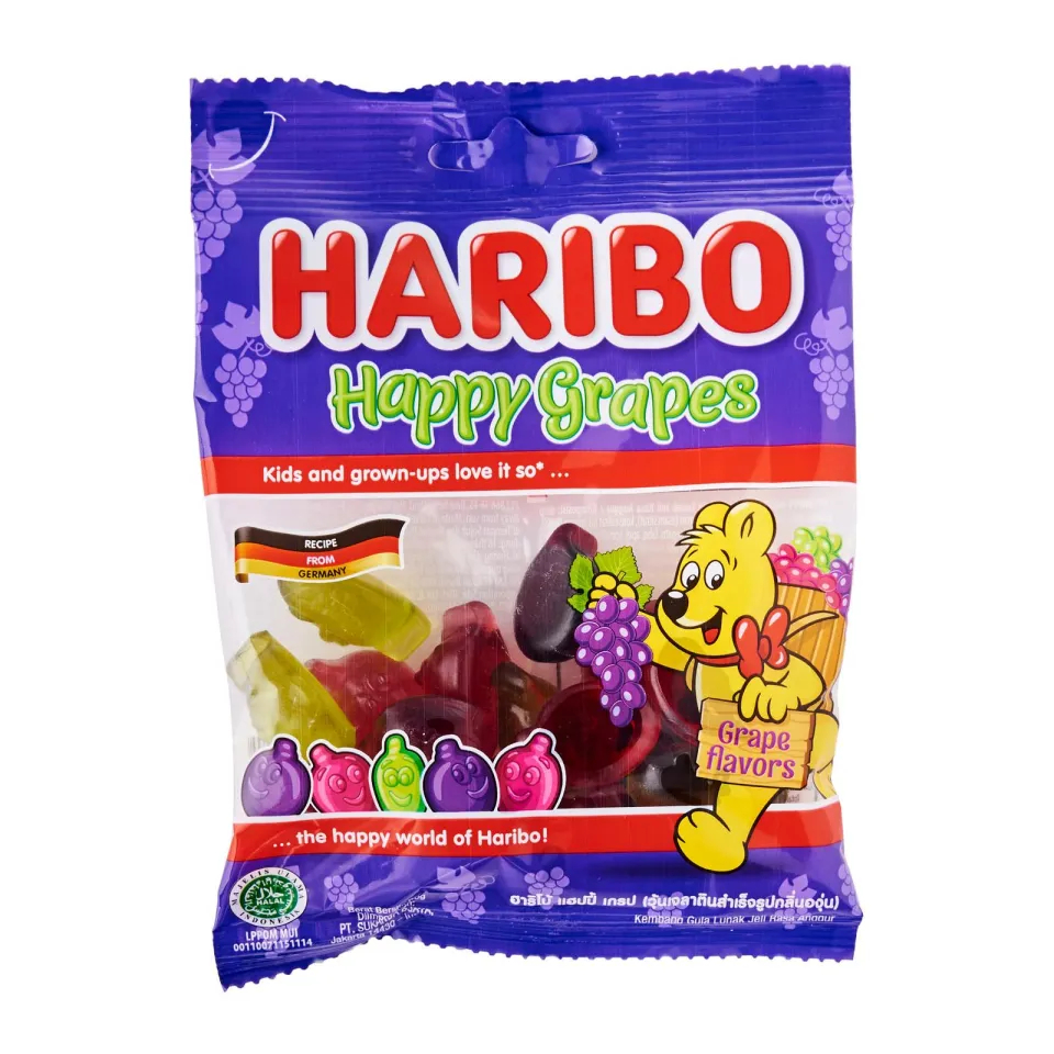 Haribo Happy Grapes 80g (Halal) | Shopee Singapore