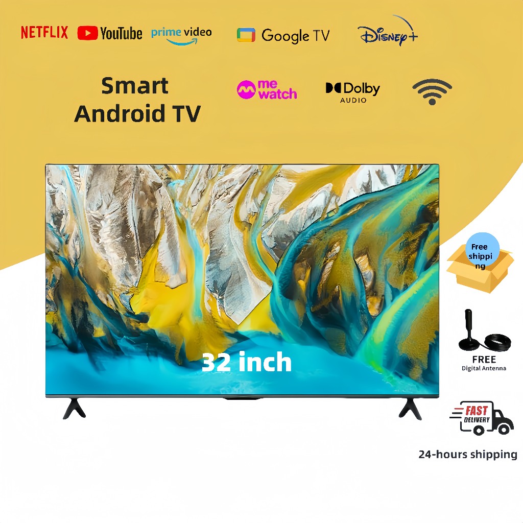 32 inch Smart Google TV Android TV Digital TV Netflix, Youtube can be ...