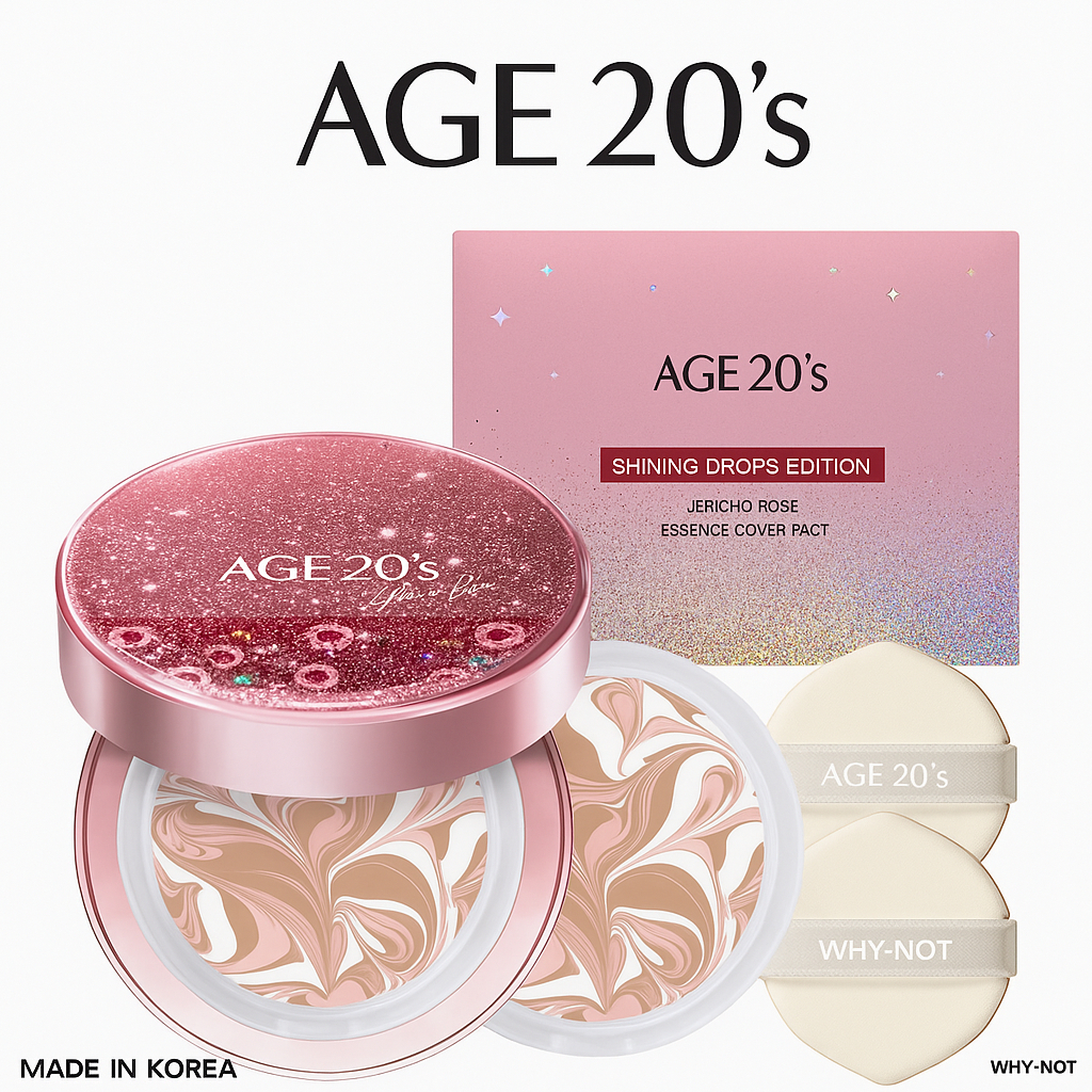 AGE 20's Jericho Rose Essence Cover Pact – Shining Drops Edition, 1 ...
