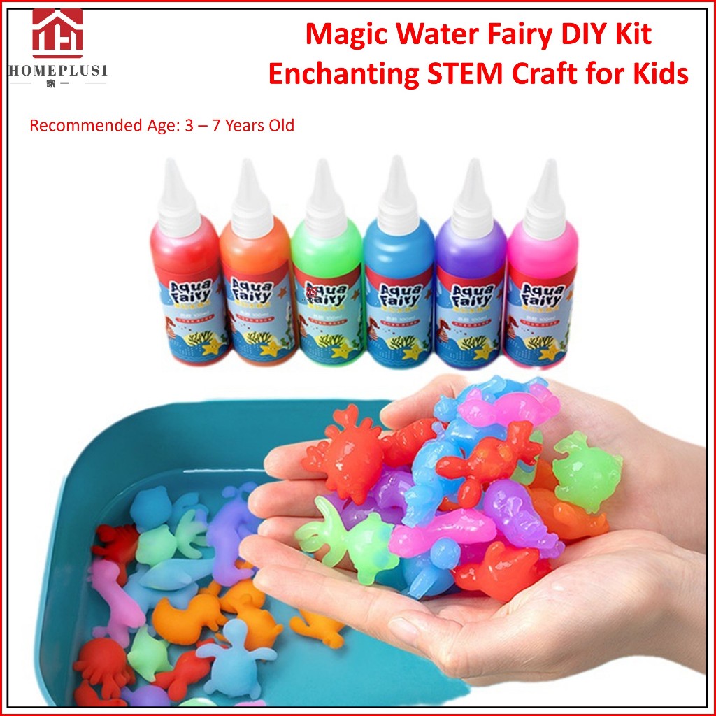[SGHOMEPLUS1] Magic Water Fairy DIY Kit Creative 3D Squishy Animal Art ...