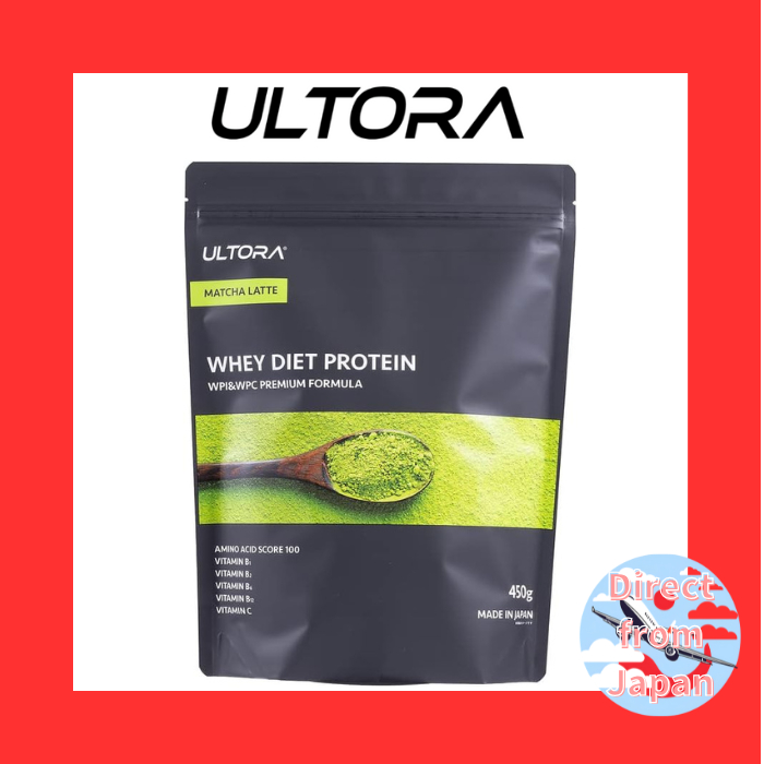 [Direct from Japan] ULTORA Ultra Whey Protein 450g Matcha Latte Flavor Whey Protein Puroten Diet ...