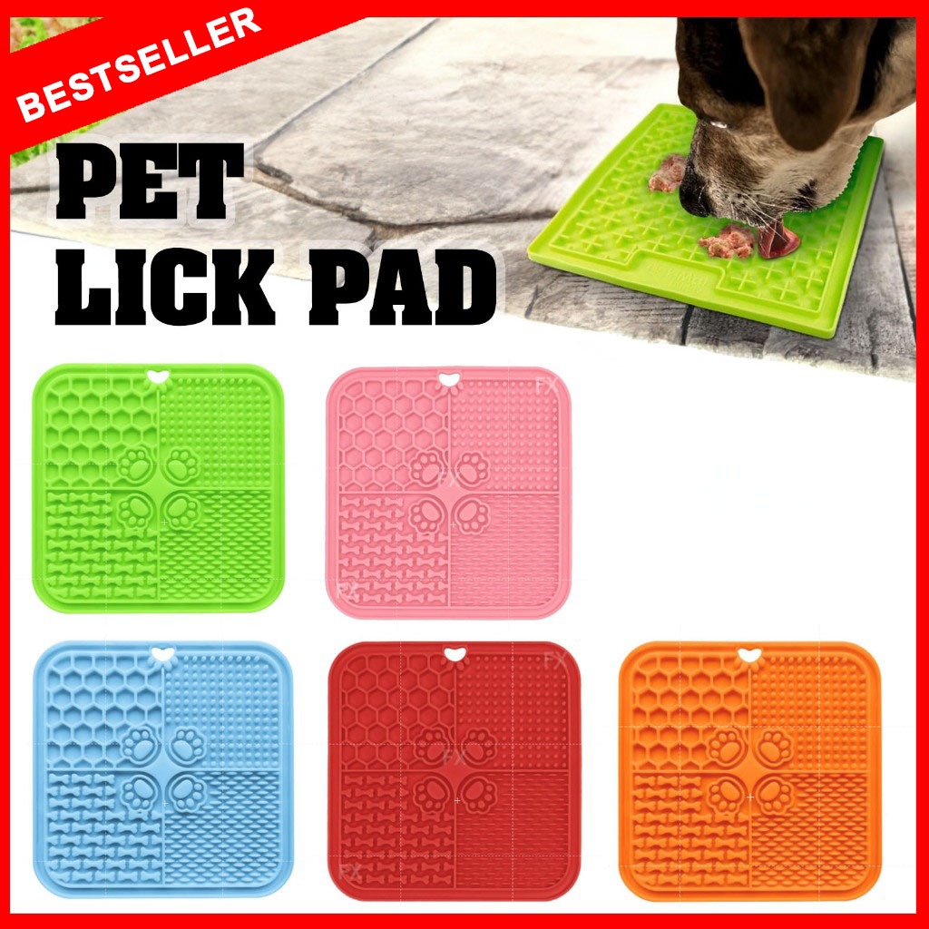 SG Ready - Slow Food Pads Feeding Dog Cat Lick Mat Silicone Feeder Pad ...