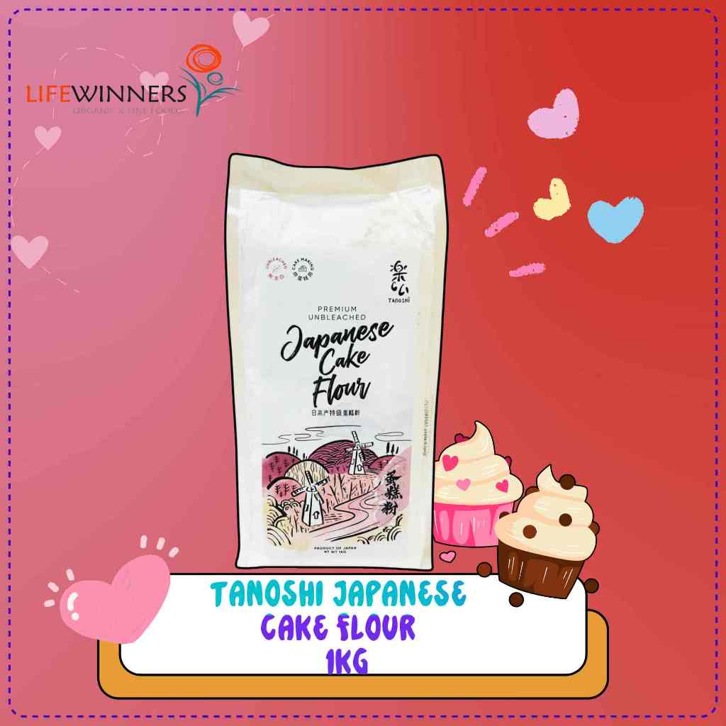 Tanoshi Premium Japanese Cake Flour 1kg (Exp: 21/11/2025) | Shopee ...