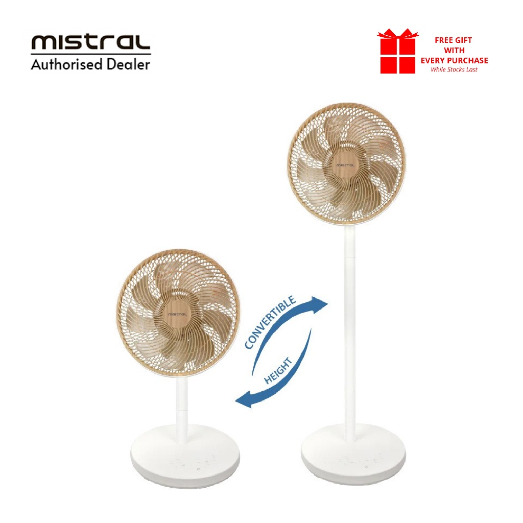 Mistral 12" DC High Velocity Stand Fan MHV1412R-G | Shopee Singapore