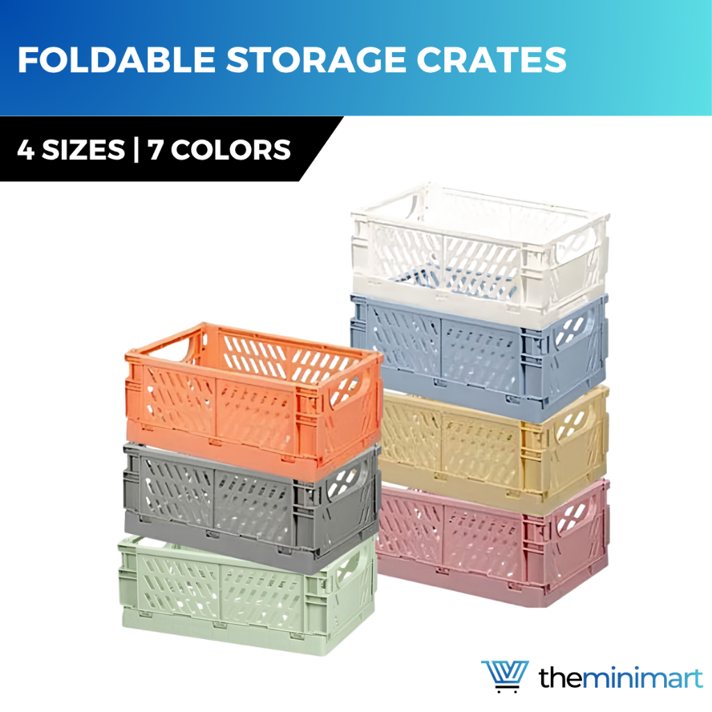 Plastic Folding Storage Box - Mini Organizer, High Quality, Collapsible ...