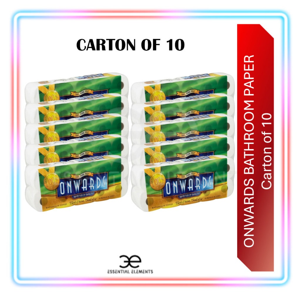 ONWARDS TISSUE BATHROOM SG PURE PULP CARTON OF 10 | Shopee Singapore