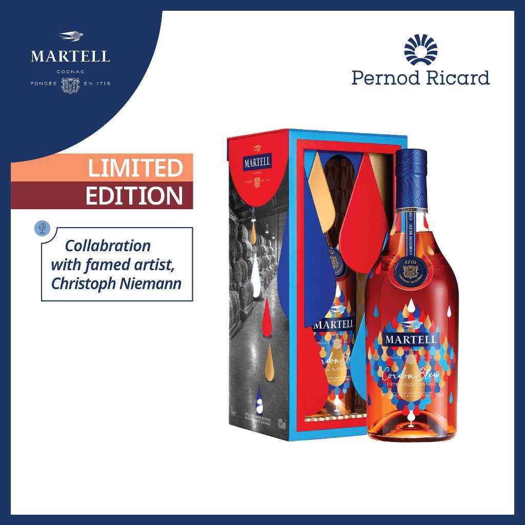 [Official Store] Martell Cordon Bleu Limited Edition 1L - 100 eaux-de-vie in every drop | Shopee ...