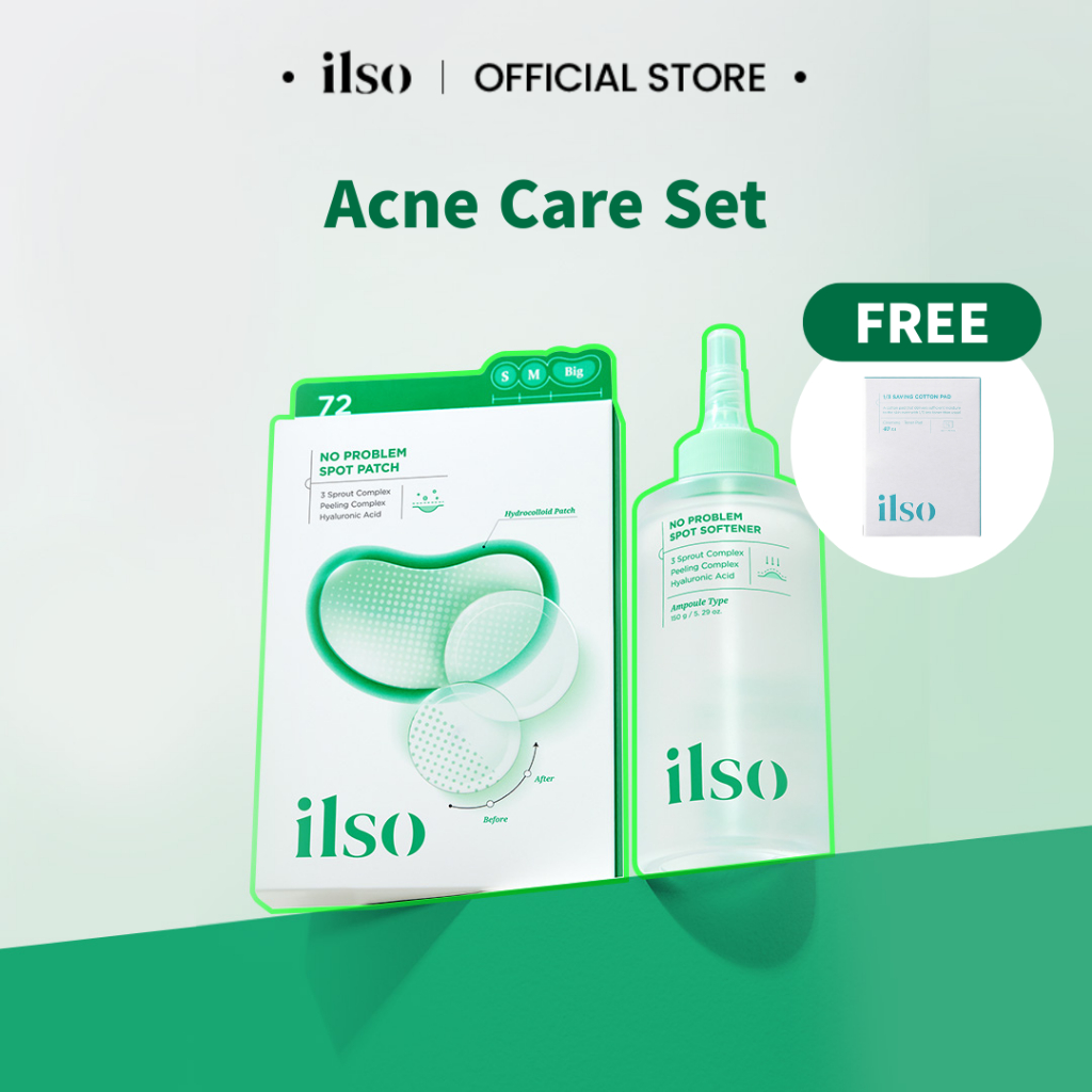 [ ILSO Singapore ] ⭐ Acne Care Set ⭐ No Problem Spot Softener + No ...