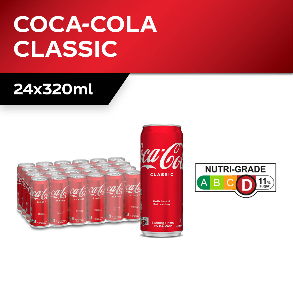 [1 Carton] Coca-Cola Classic (24x320ml) | Shopee Singapore