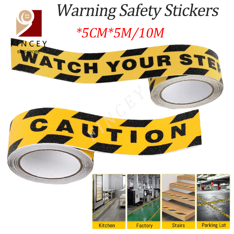 【SG】Watch Your Step Caution Tape Watch Your Step Sign Warning Sticker ...