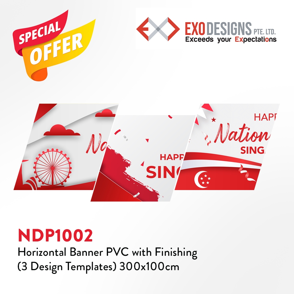 NDP Banners – Horizontal Banner PVC with Finishing (3 design templates ...
