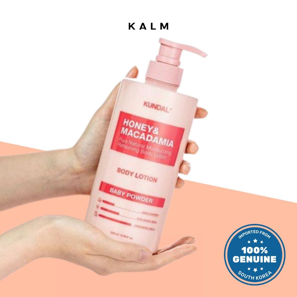 KUNDAL Pure Natural Moisturizing Body Lotion 500ml Baby Powder Cherry ...