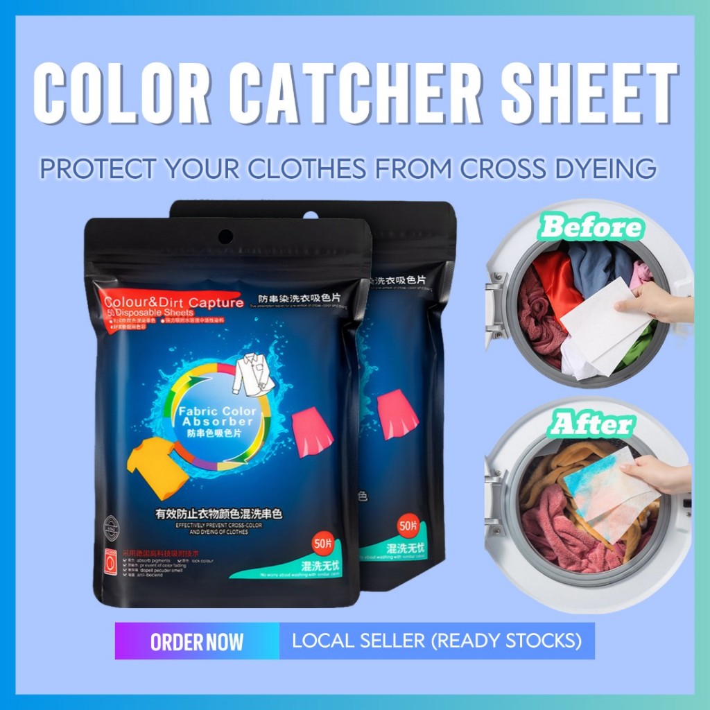 Colour Absorber Sheets Laundry Sheets Absorption Prevent Cross Dyeing ...