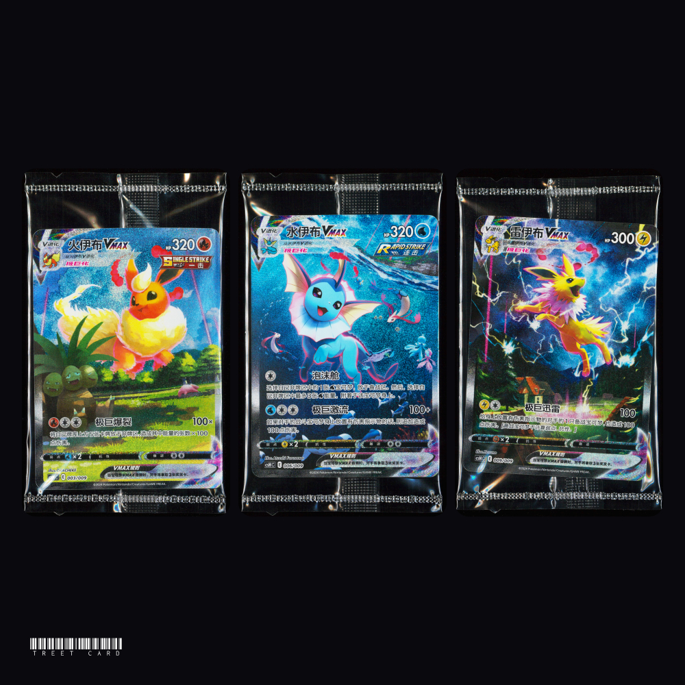 [Sealed] Flareon Vaporeon Jolteon Vmax CSHC 003 006 009 SET Eevee ...