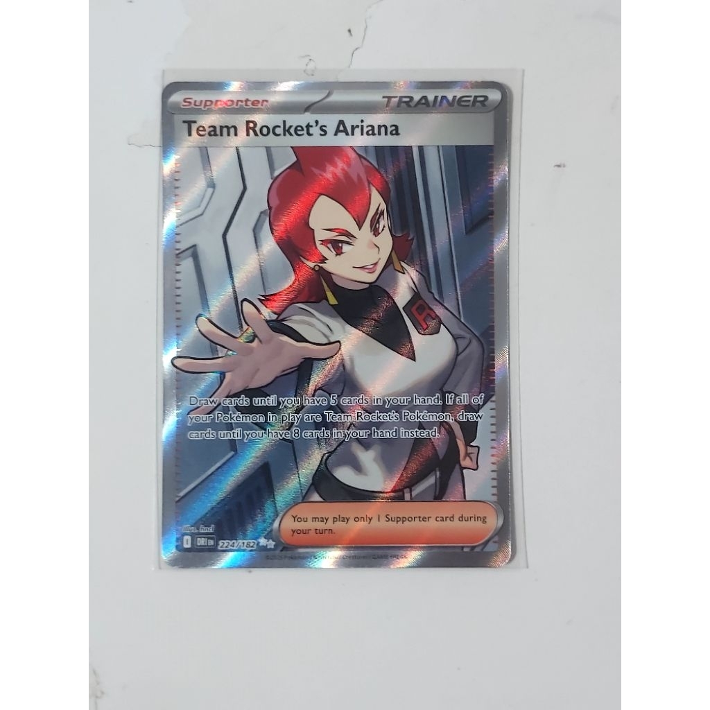 Pokemon team rocket ariana full art trainer supporter destined rivals ...