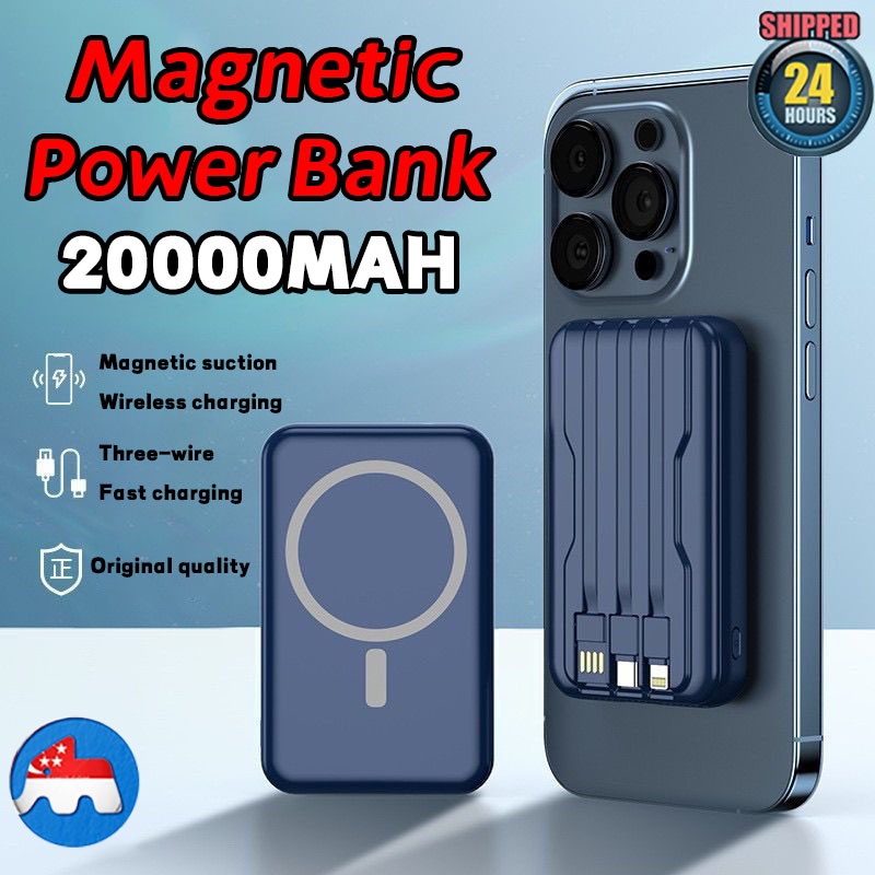 [In Stock]3C Magnetic Power Bank Super Fast Charging 20000mAh PD22.5W ...
