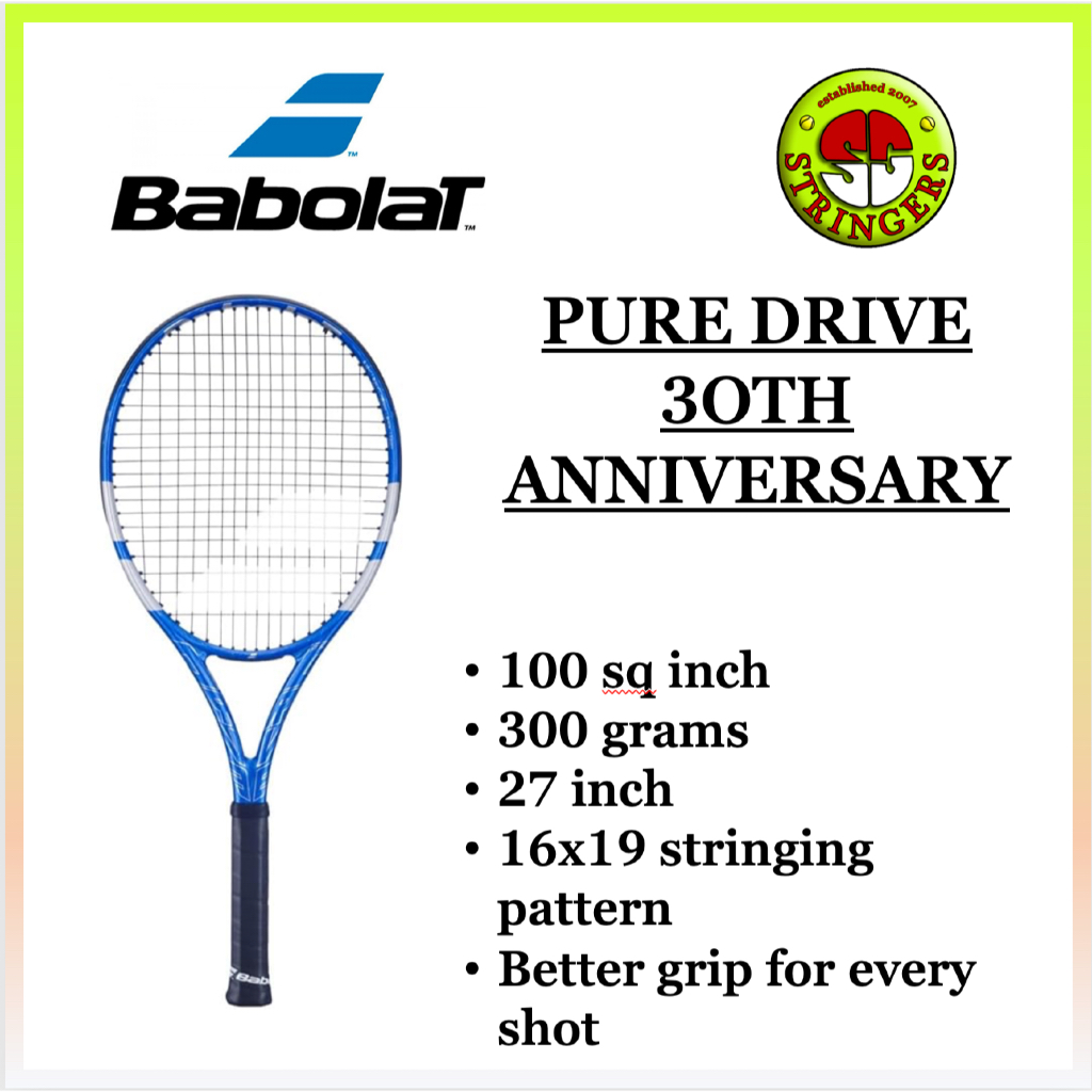 Babolat Pure Drive 30th Anniversary Tennis Racket | Shopee Singapore