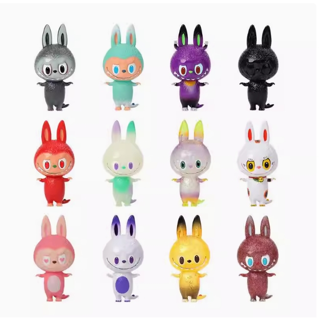 POPMART Labubu 100% Original The Monsters Heartbeat Macaron Enamel Face ...