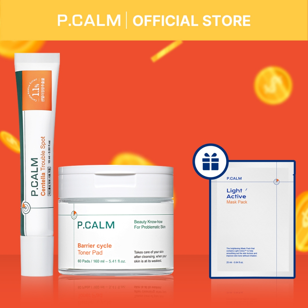 [P.CALM] [ACNE REMOVER] Barrier Cycle Toner PAD 160ml + Centella ...