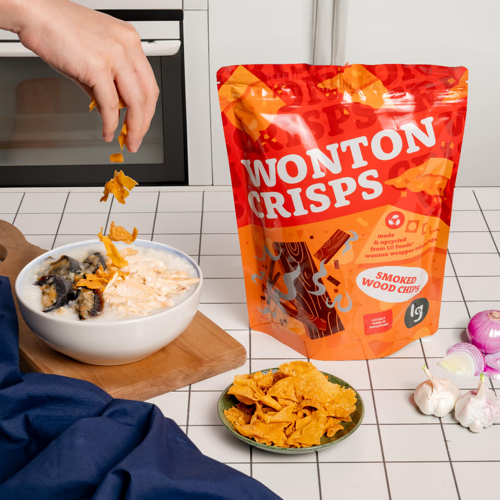 [LG Foods] LG Wonton Crisps Smoked Wood (100g) | Shopee Singapore