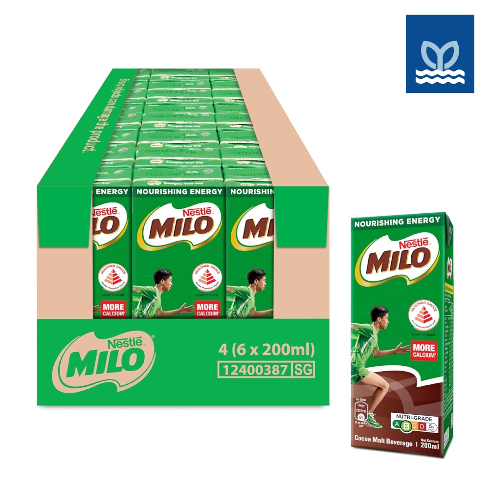 Nestle - Milo UHT Packet Drink - Less Sugar (4 x 6’s x 200ML) | Shopee ...