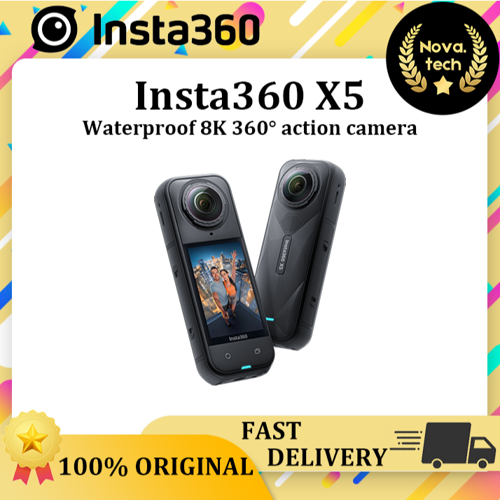 Insta360 X5 /Insta360 X4- Waterproof 8K 360° action camera/rugged/ Interchangeable lenses ...