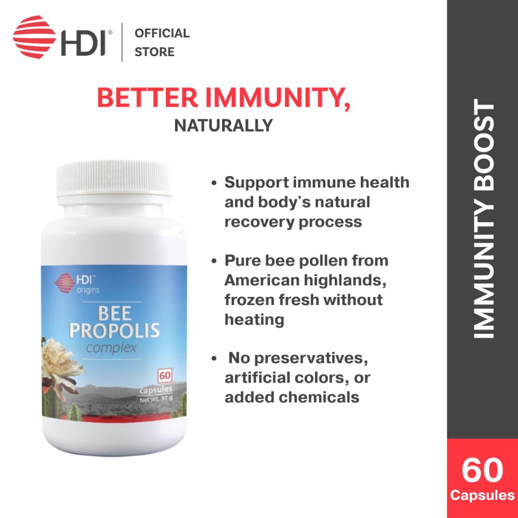 HDI Origins Bee Propolis Complex - Natural Immunity Booster ...