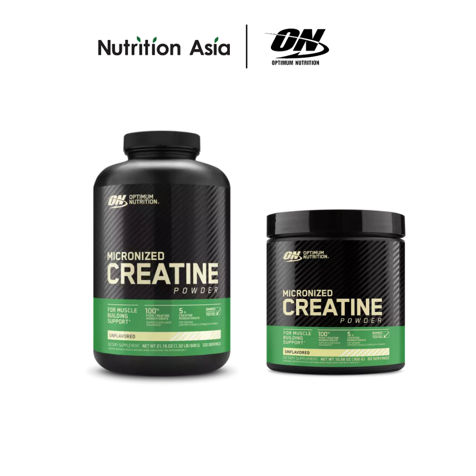 Optimum Nutrition Micronized Creatine Powder 300g/600g | Shopee Singapore