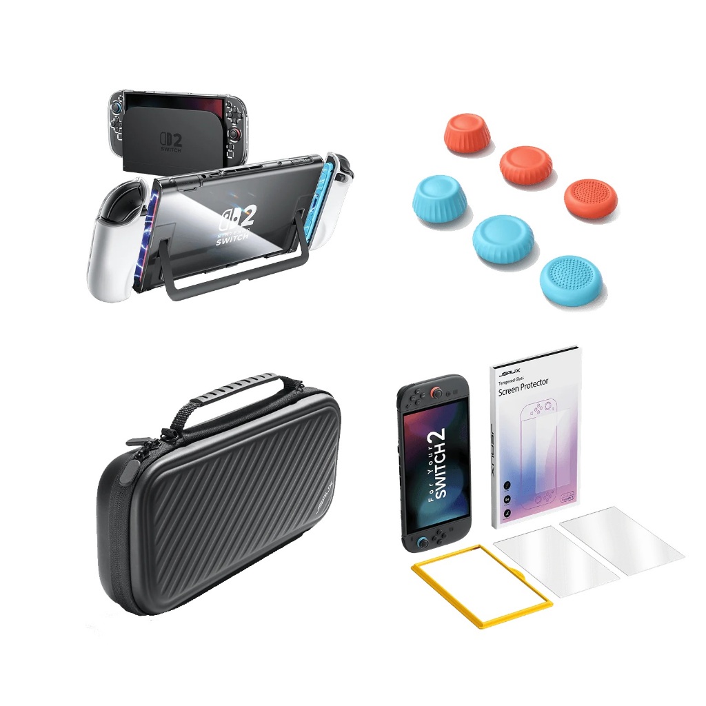 JSAUX Starter Kit for Nintendo Switch 2 Accessories Switch2 Protection ...