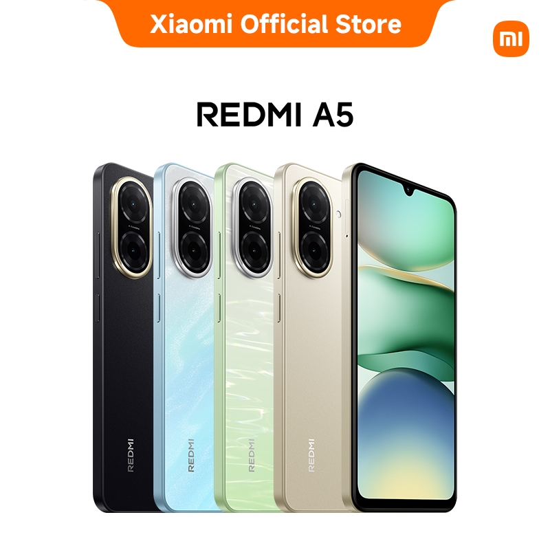 Xiaomi REDMI A5 Smartphone | 4GB+128GB, 32MP AI Dual Camera, Immersive ...