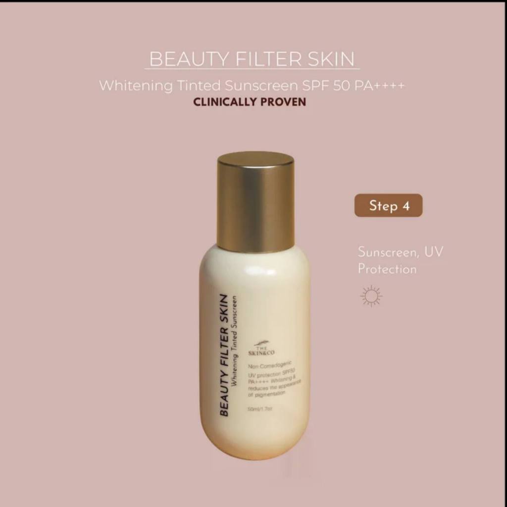 Whitening Tinted Sunscreen SPF 50 PA++++ The Skin CoBrightens ...