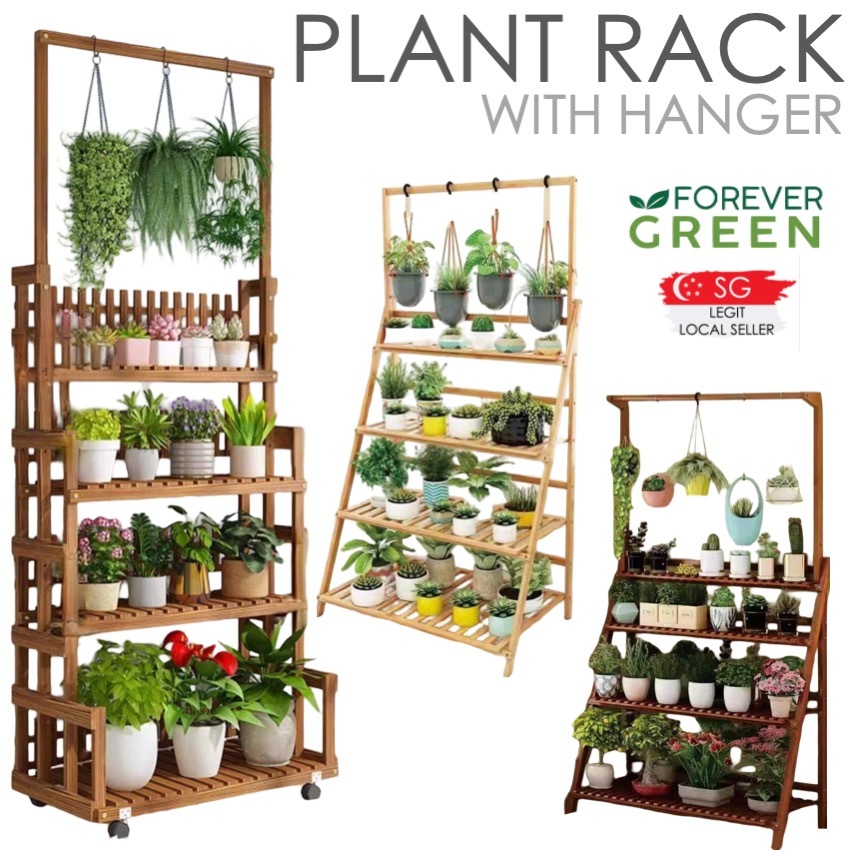 Plant Rack Hanger Plant Stand Flower Stand Hanger Rack Plant Shelf Rack ...