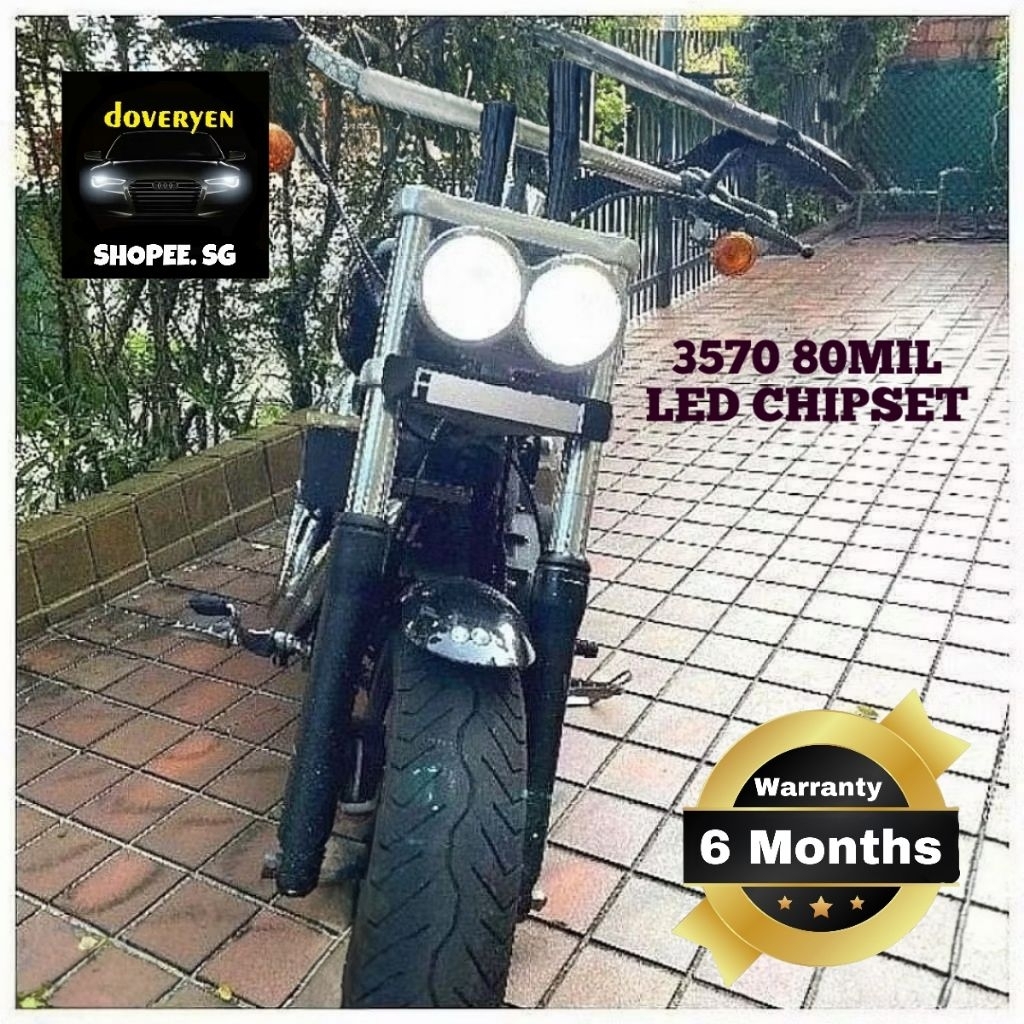 Harley Davidson Fat Bob - Ultra Bright 💡 2X 9008 H13 6500k White LED ...