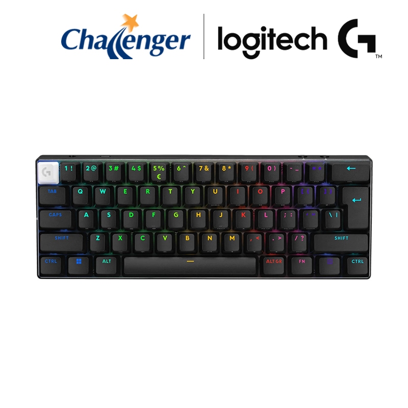 Logitech Pro X 60 LightSpeed Wireless Tactile Gaming Keyboard (GX Brown ...